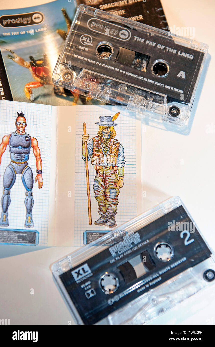 Original cassette albums by The Prodigy, with sleeve artwork showing ...