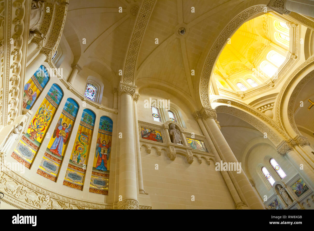Ta Pinu Basilica, Gharb Village, Gozo Island, Malta, Europe Stock Photo ...
