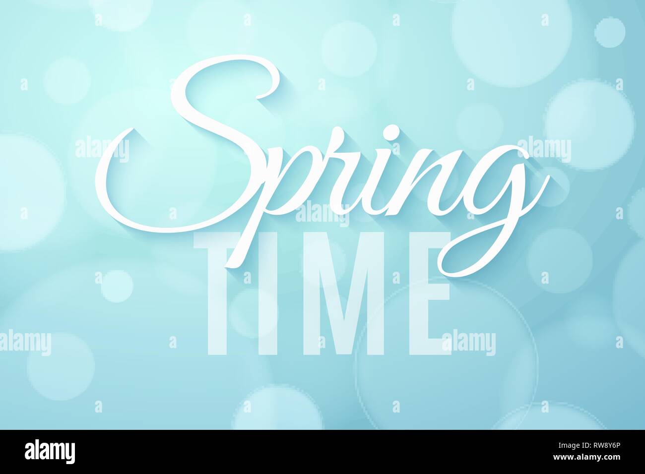 Spring time. Seasonal banner for your advertising. Natural composition ...