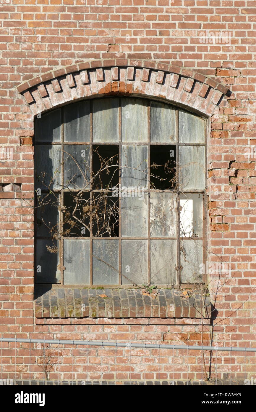 Windows, old factory building, BWK, Bremer Wollkämmerei, Bremen ...