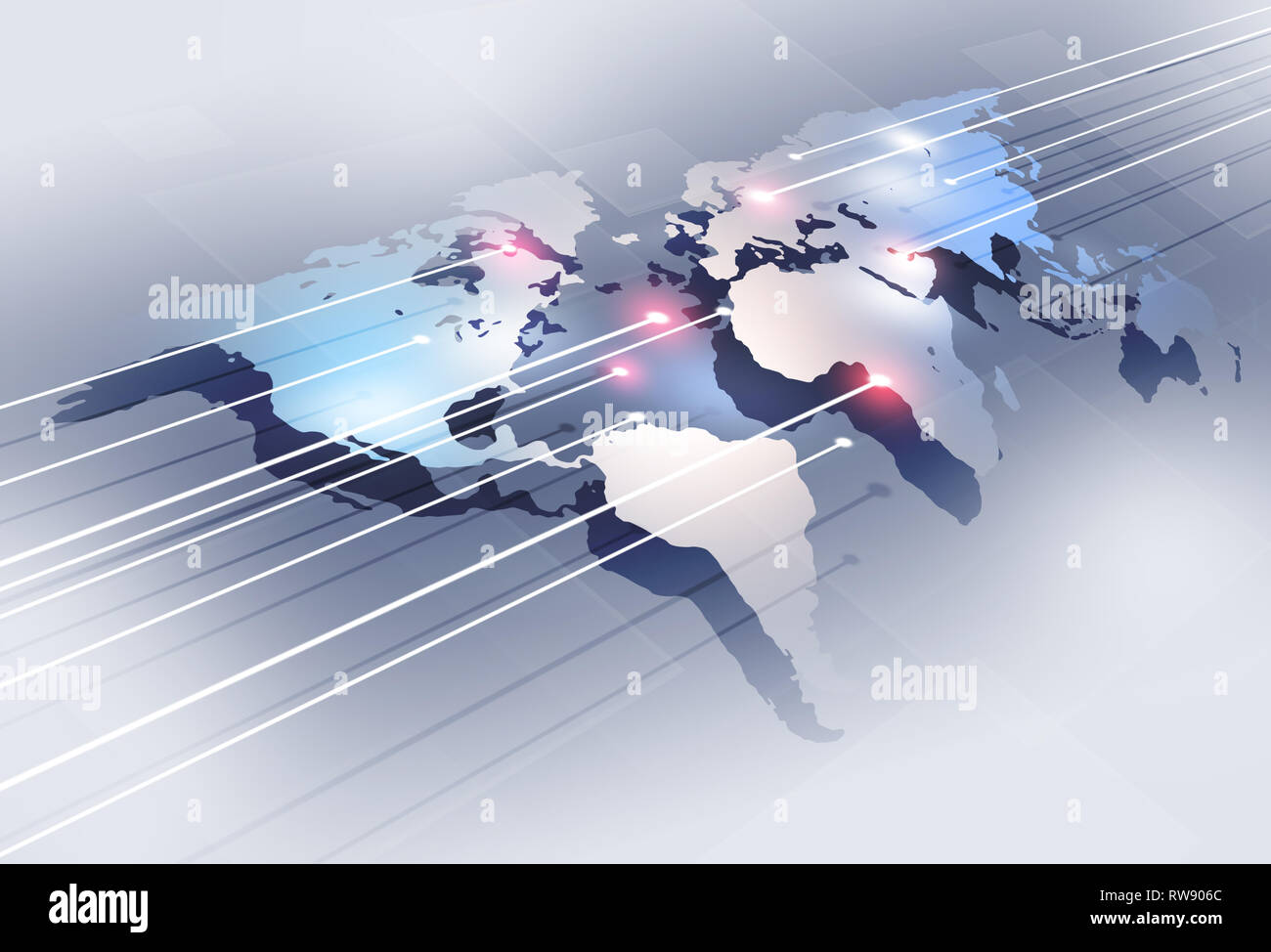 abstract global digital communication web technology background Stock ...