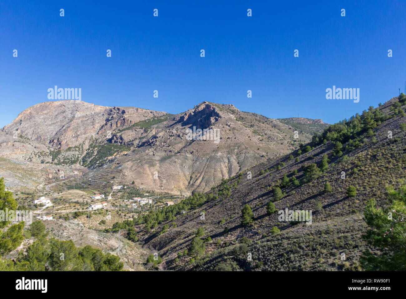 Mountain landscapes of Andalucia Spain Stock Photo - Alamy