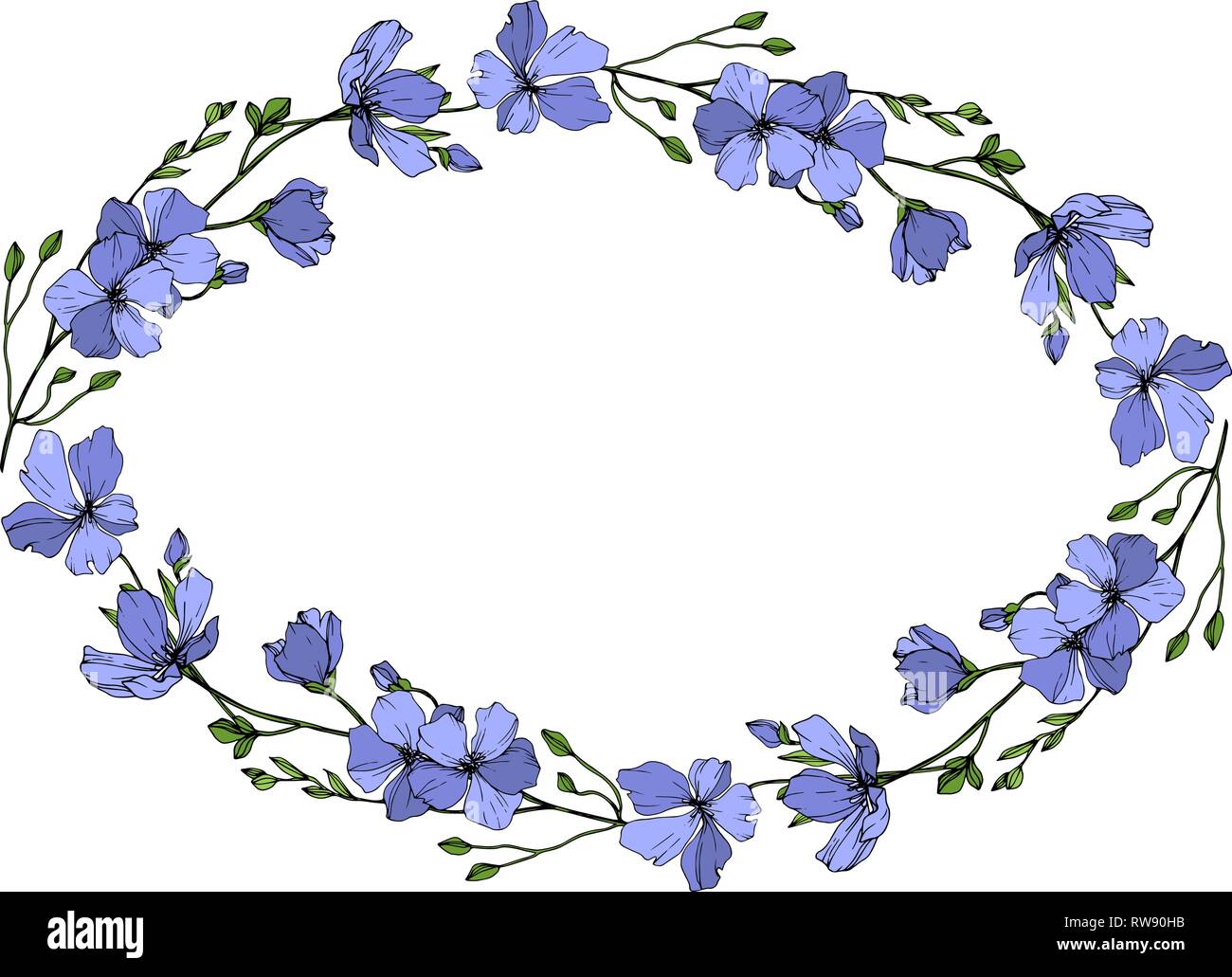 Ornamental flax Stock Vector Images - Alamy