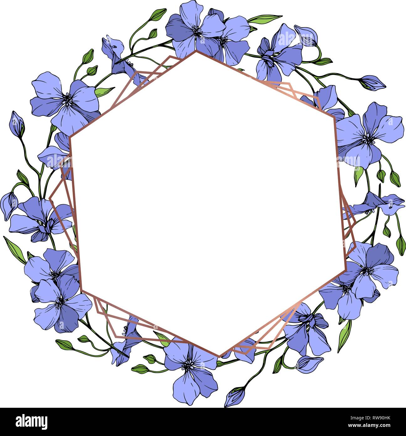 Ornamental flax Stock Vector Images - Alamy