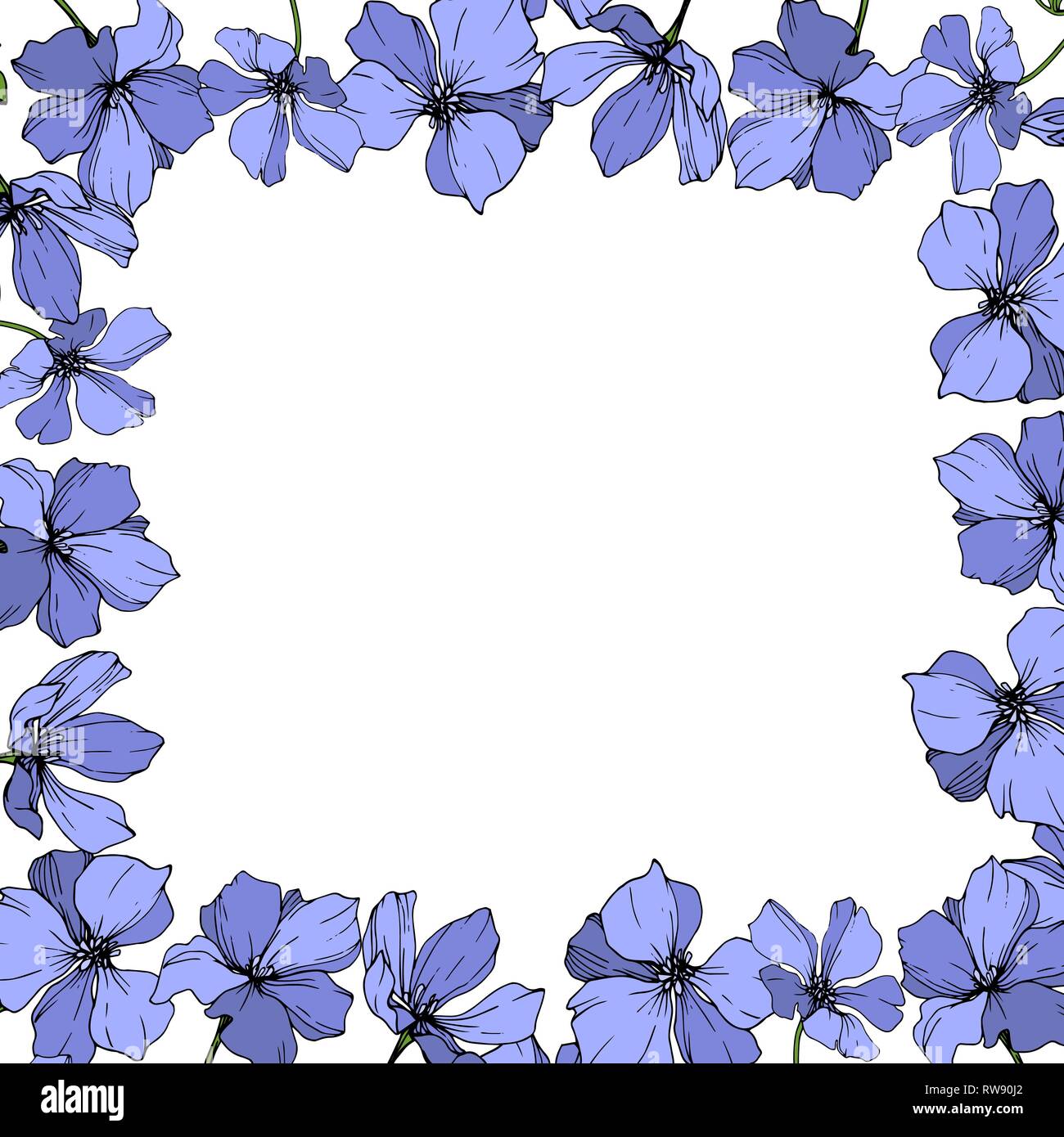 Ornamental flax Stock Vector Images - Alamy