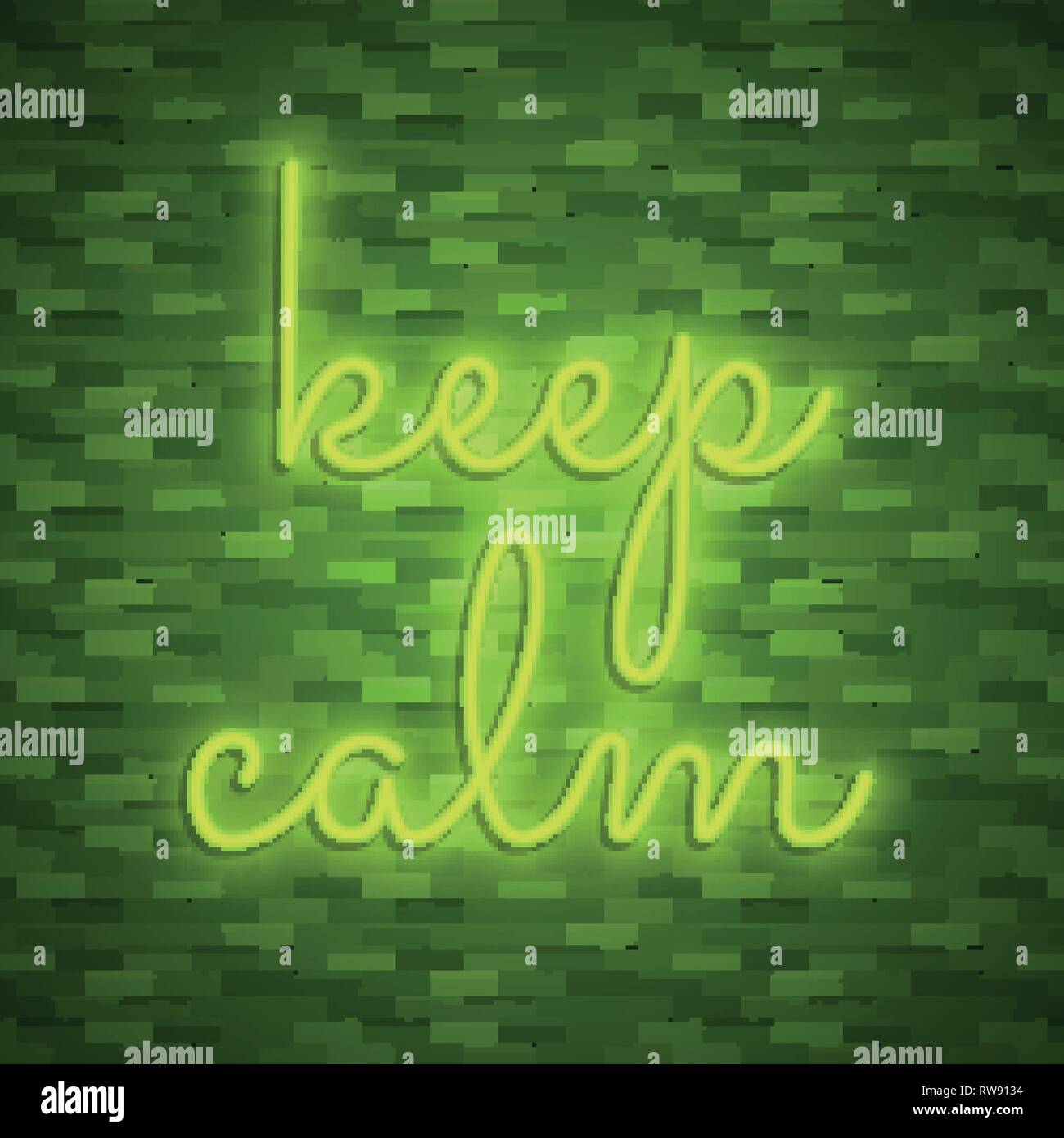 Neon light lettering, Stock vector. Color design Stock Vector Image ...