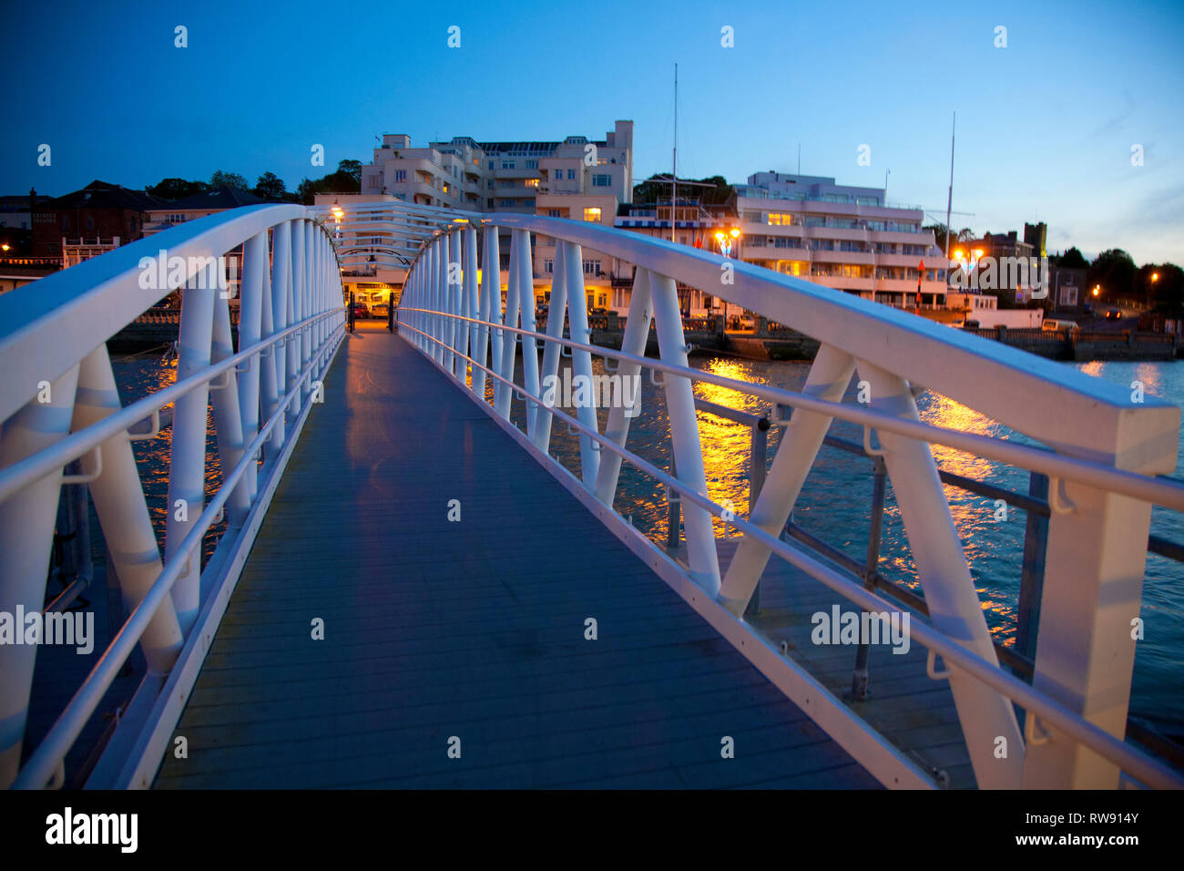 Pontoon silhouette hi-res stock photography and images - Alamy