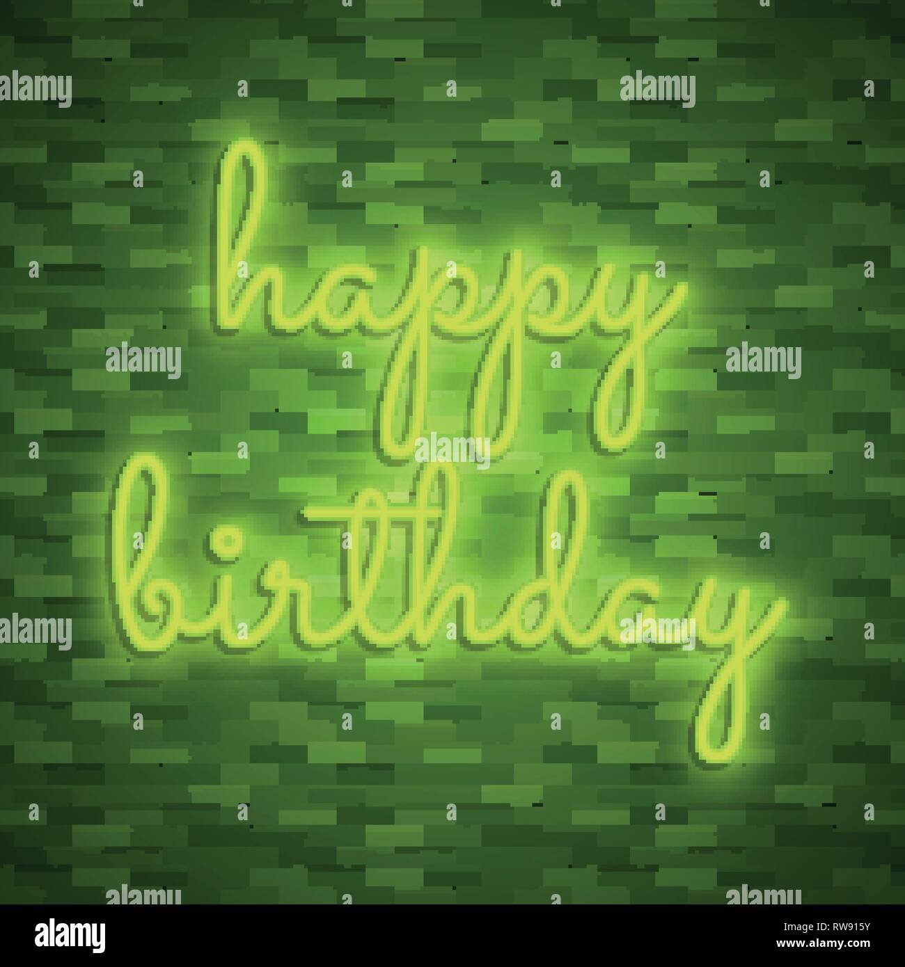 Neon light lettering, Stock vector. Color design Stock Vector Image ...