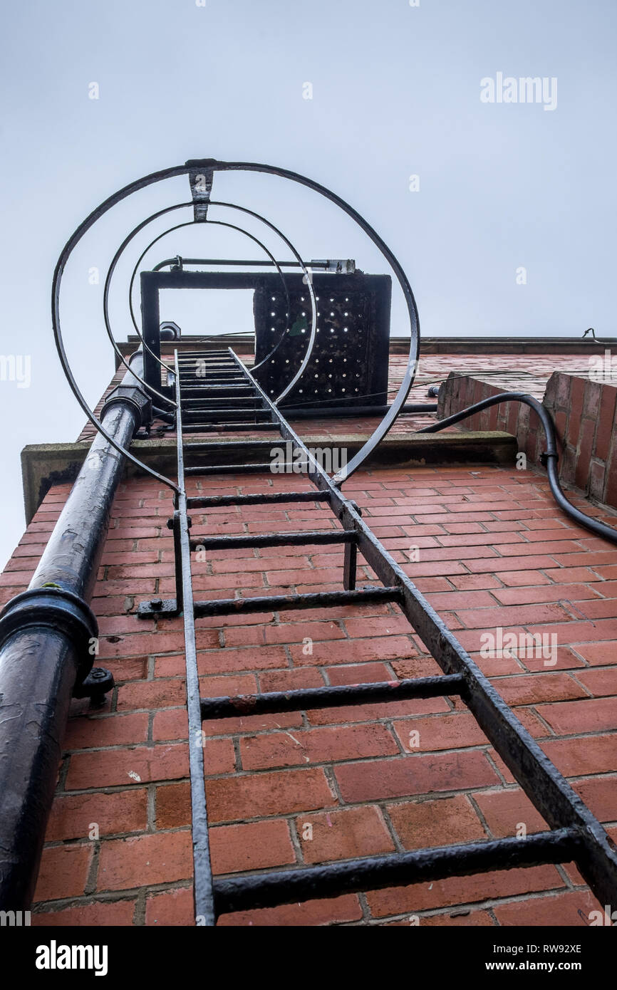 Safety ladder with cage hi-res stock photography and images - Alamy