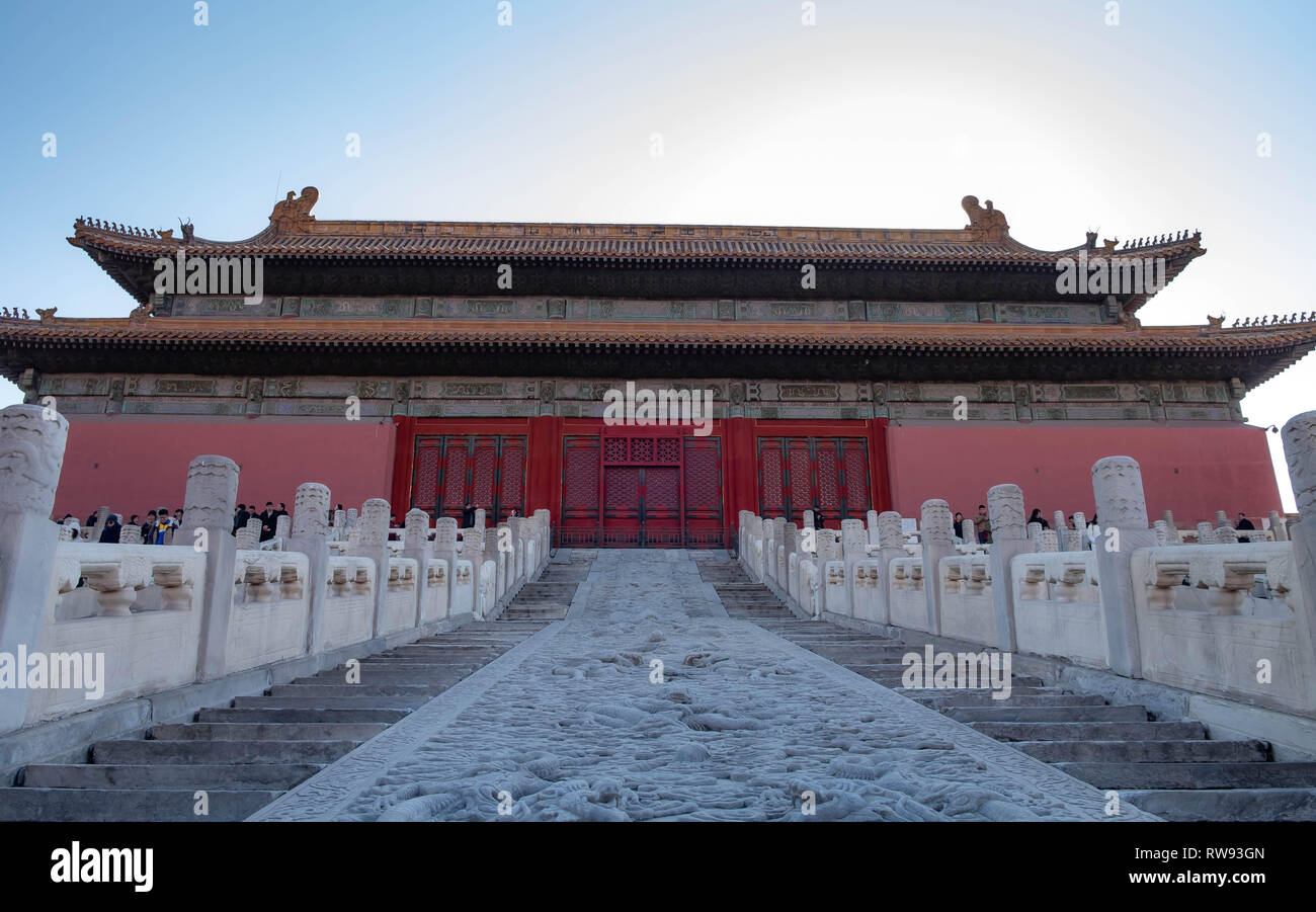 Beijing,China - JANUARY 16, 2019: The Forbidden palace at the Beijing ...