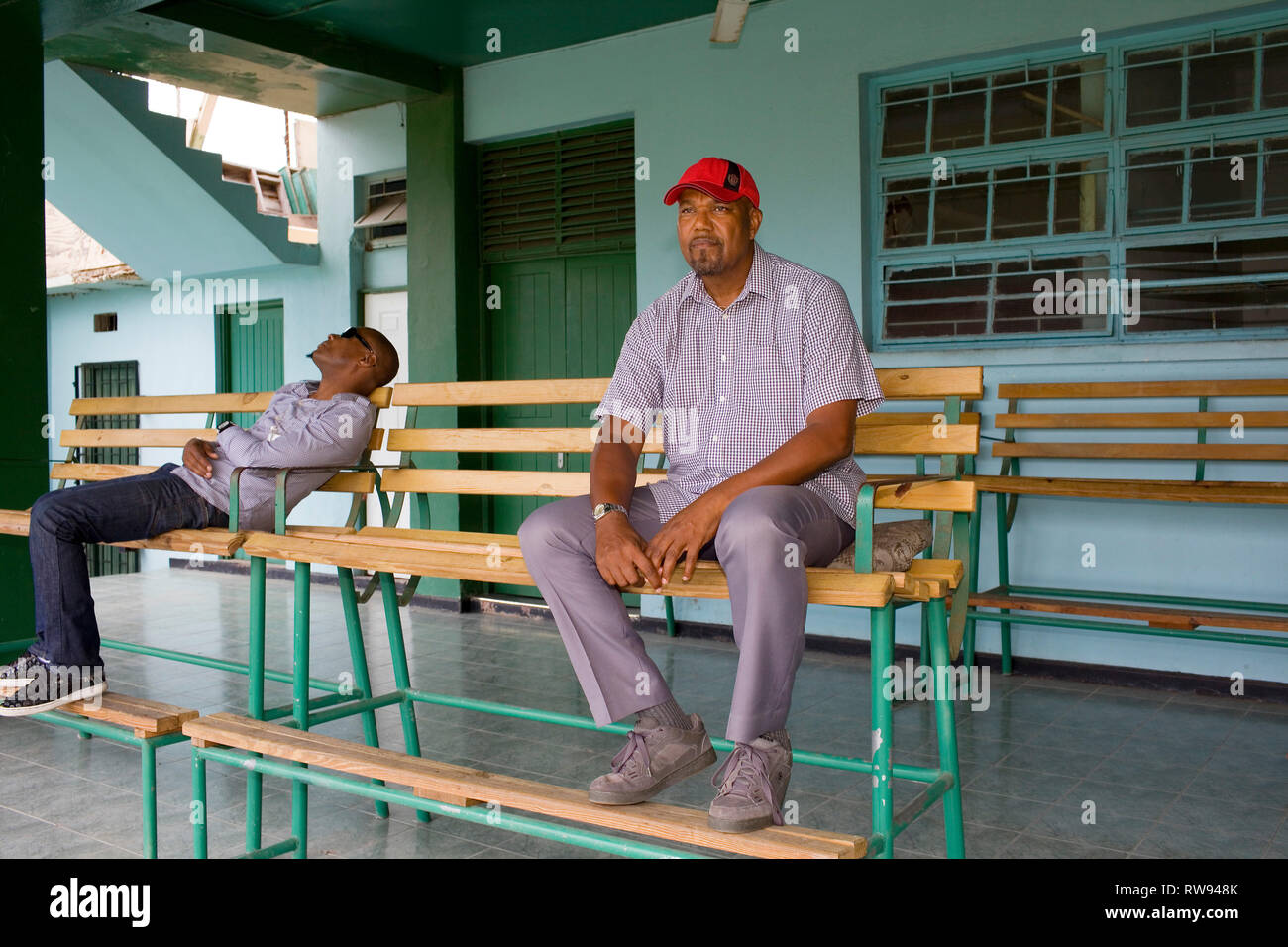 Former West Indies faast bowler Colin Croft at the Kingston Cricket ...