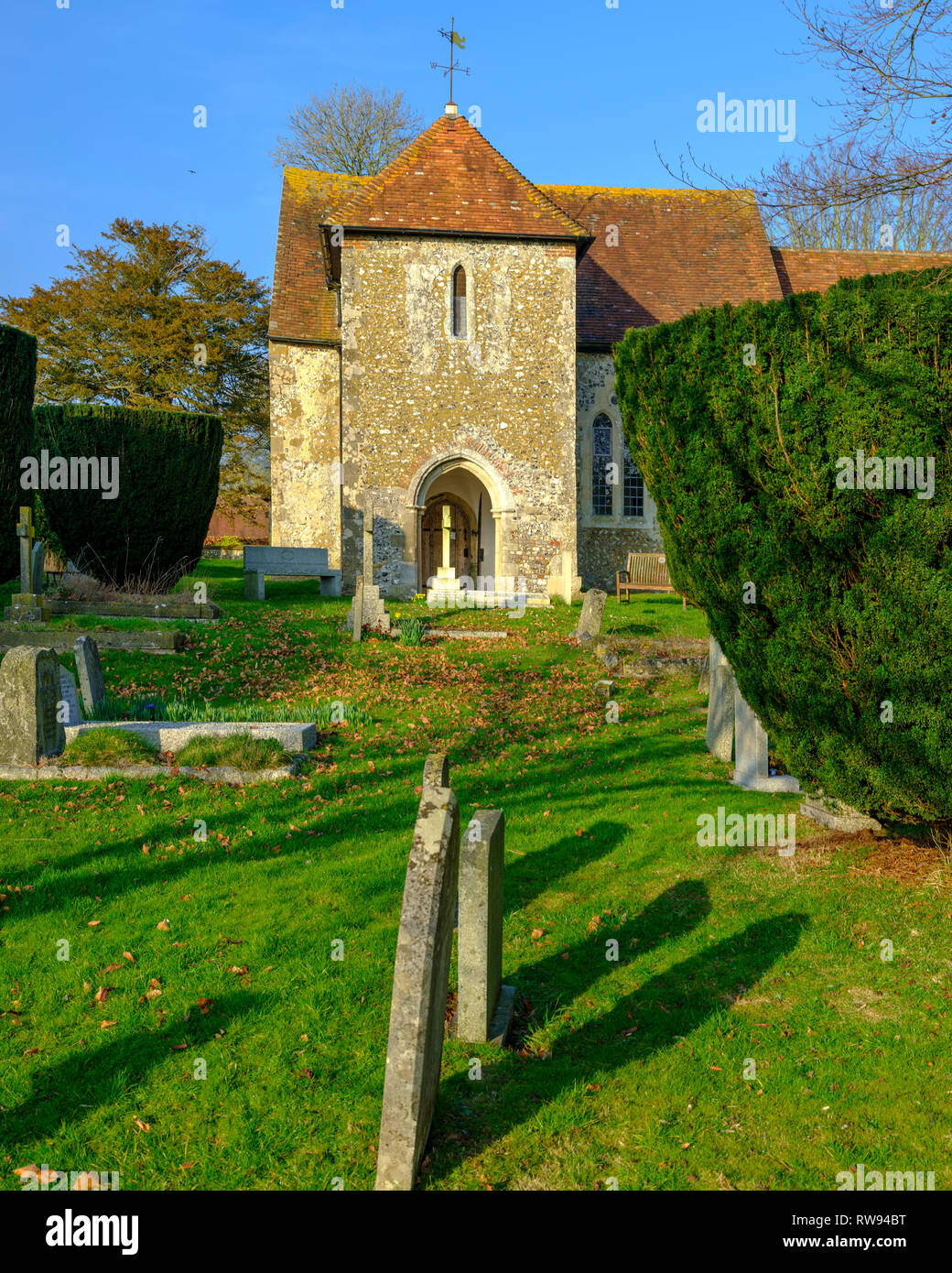 St Andrew's Church, West Stoke, West Sussex, UK Stock Photo - Alamy