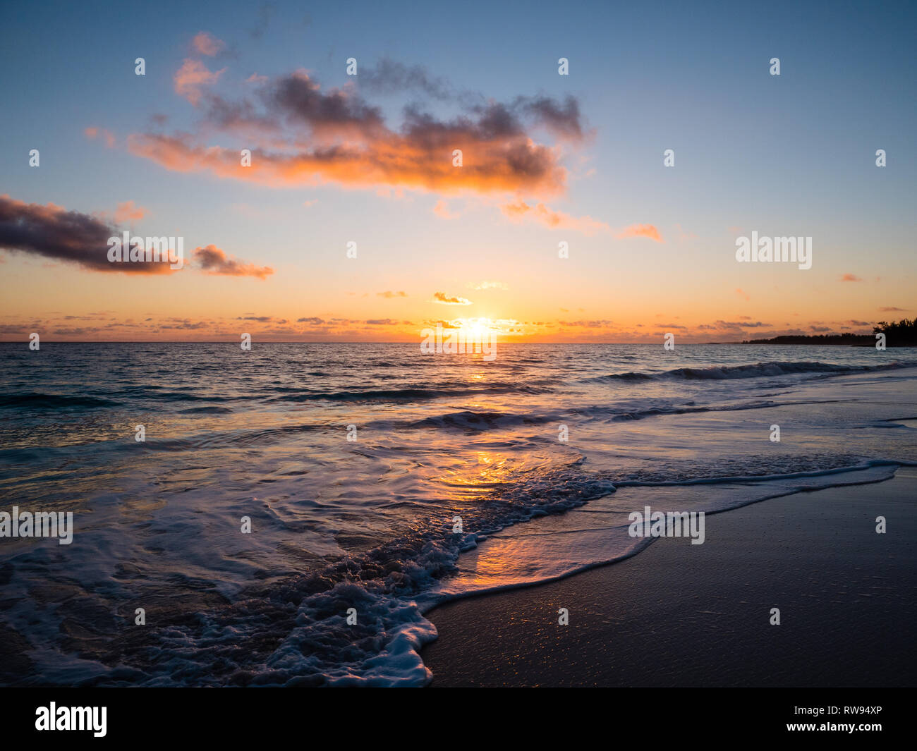 Landscape Photograph of Beautiful Sunset, Tropical Beach, Eleuthera ...