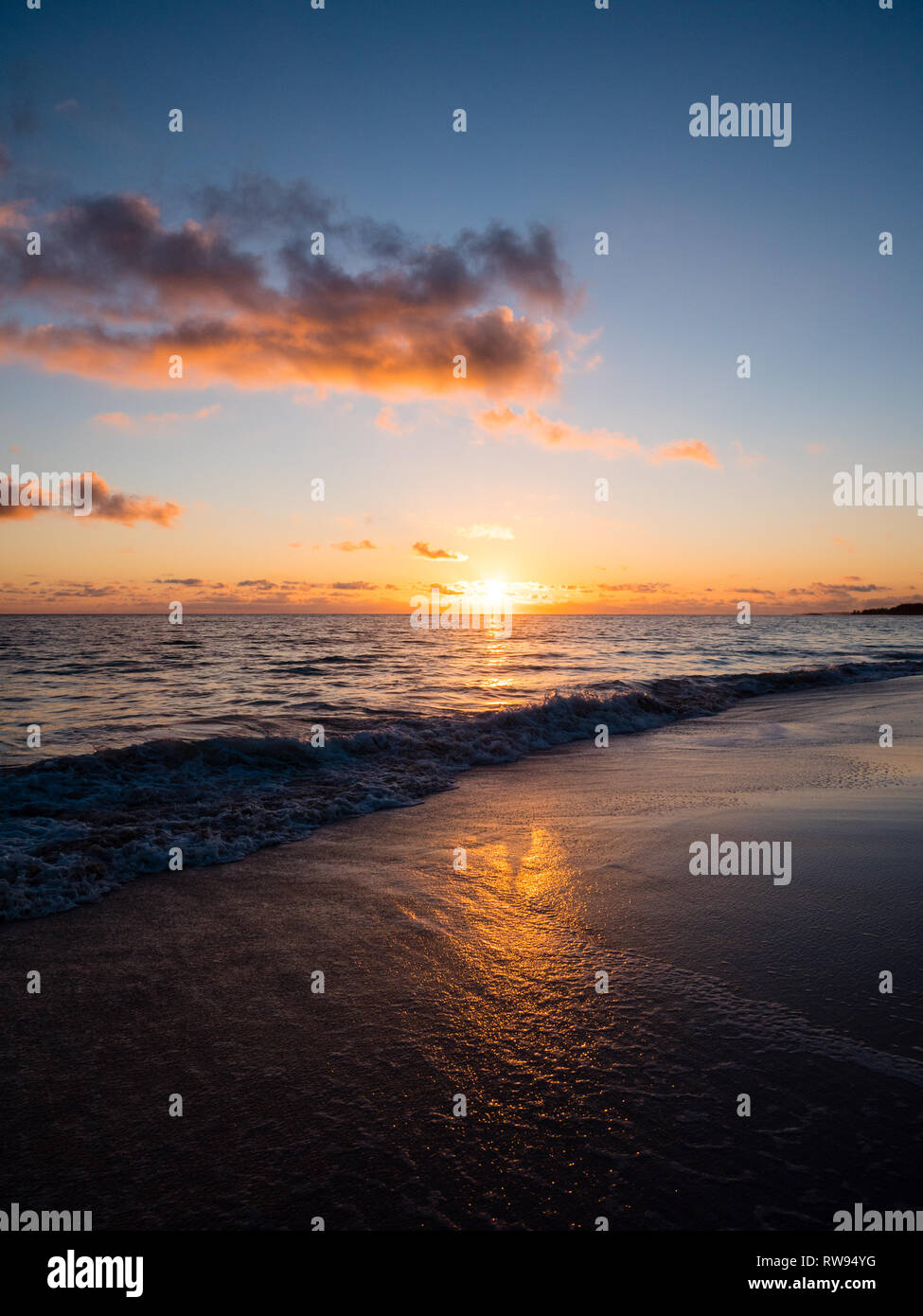 Landscape Photograph of Beautiful Sunset, Tropical Beach, Eleuthera ...
