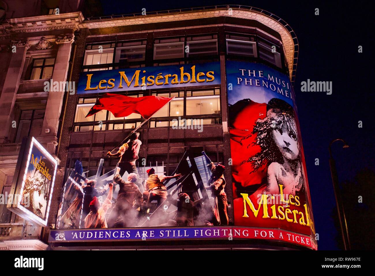 Les Miserables, Queens Theatre, London, England Stock Photo - Alamy