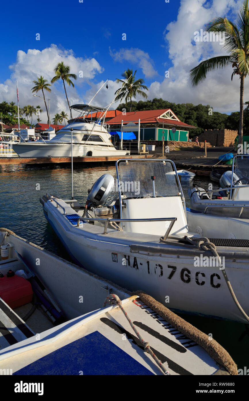 Small Boat Harbor, Lahaina, Maui Island, Hawaii, USA Stock Photo - Alamy
