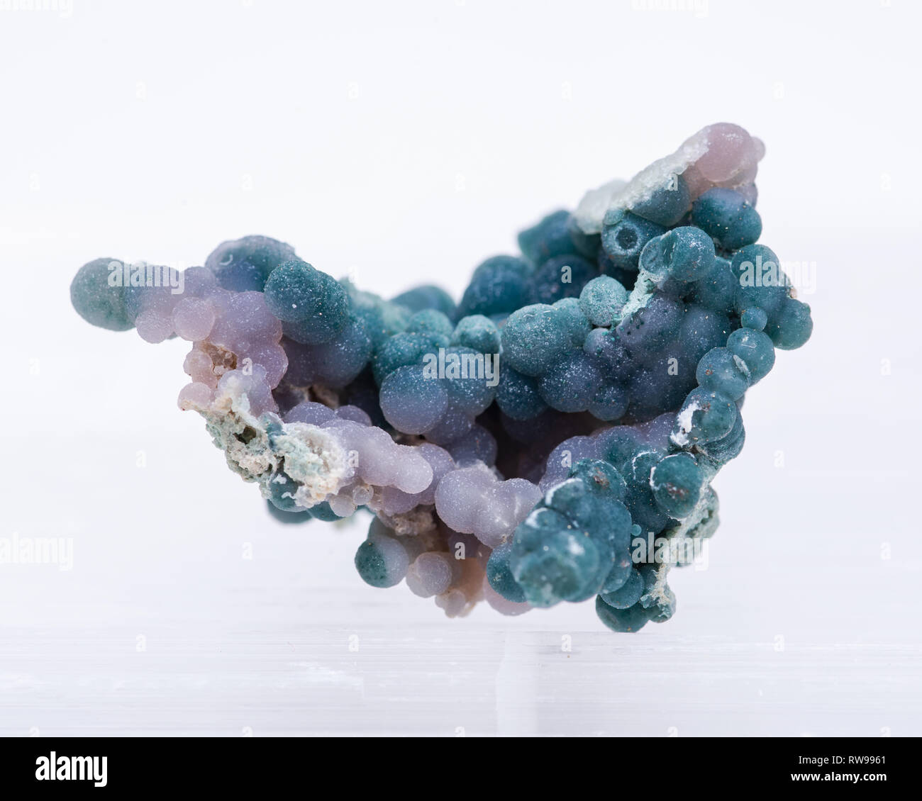 Grape Agate Clusters from Indonesia isolated on white Selenite ...