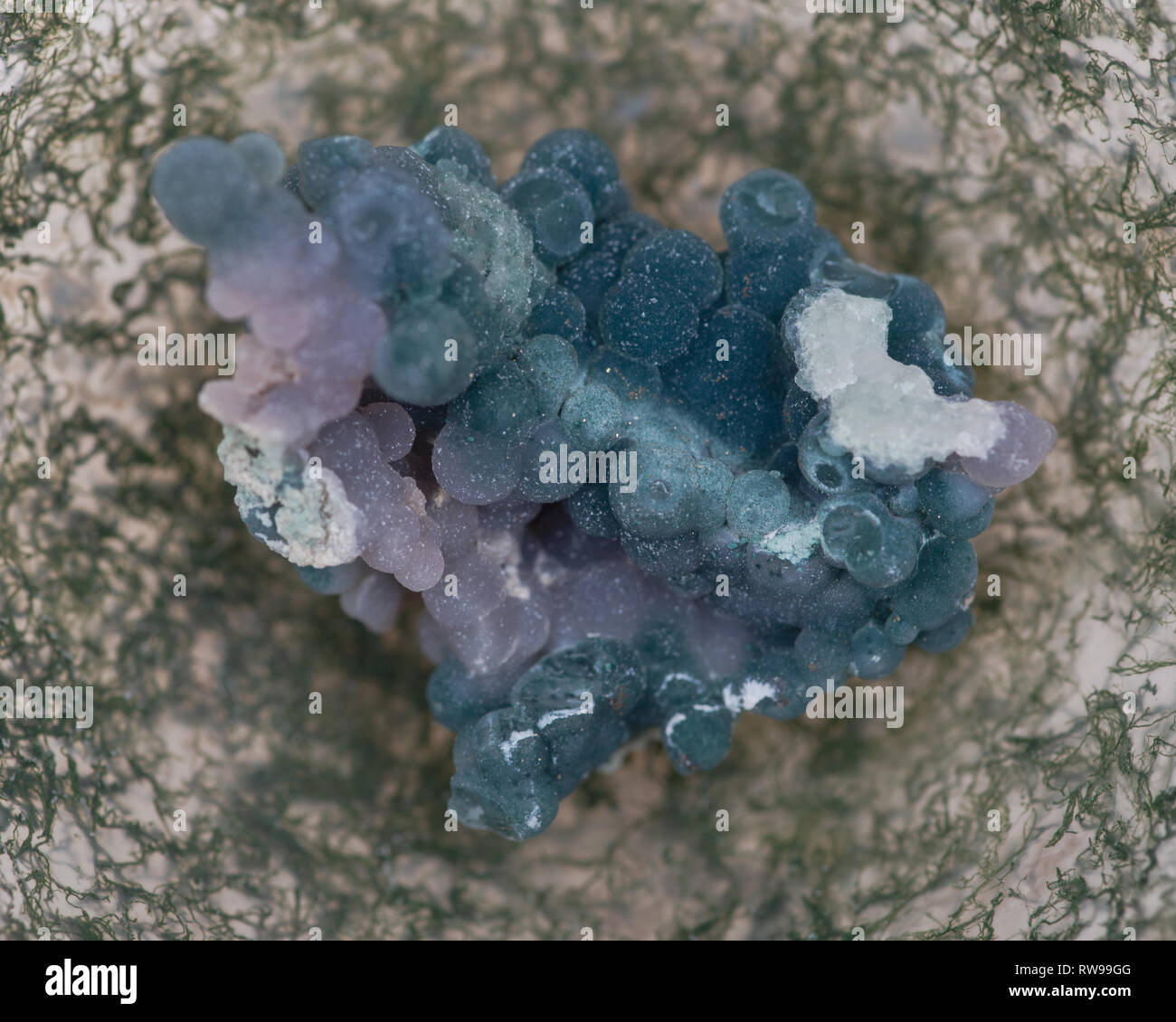 Grape Agate Clusters from Indonesia in Moss Agate hand carved polished ...