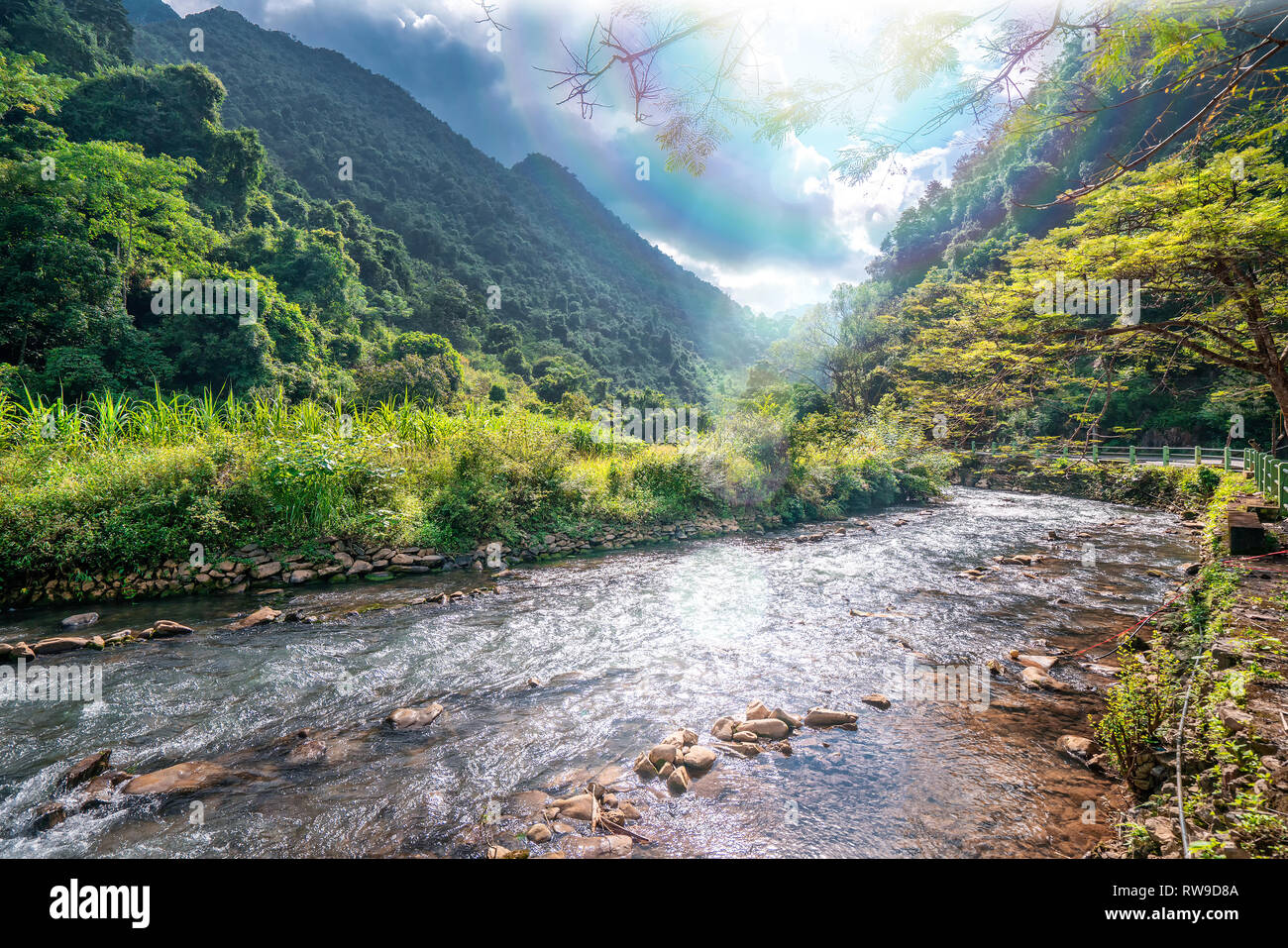 Pac Bo famous historical vestige where president Ho Chi Minh was living ...