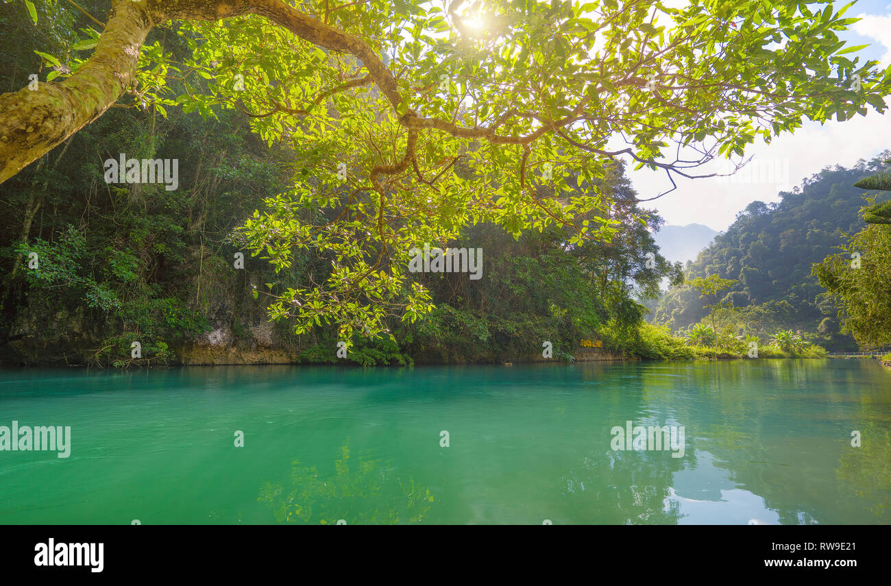 Pac Bo famous historical vestige where president Ho Chi Minh was living ...