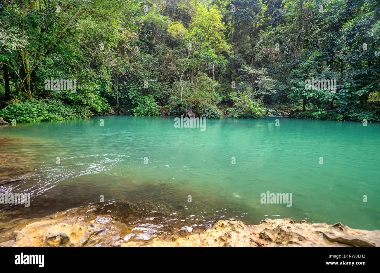 Pac Bo famous historical vestige where president Ho Chi Minh was living ...