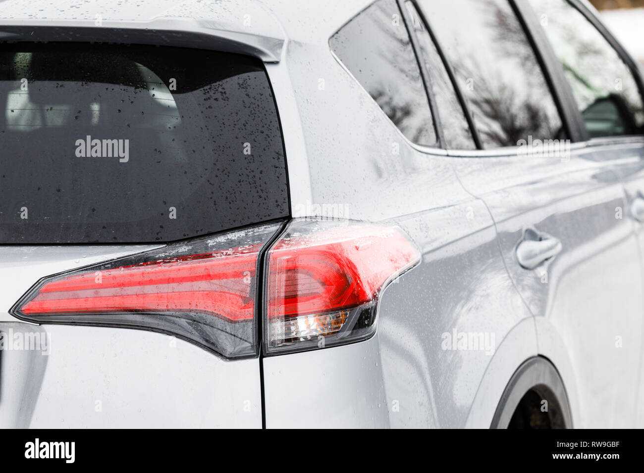 Modern and luxury car headlights. Exterior detail Stock Photo - Alamy