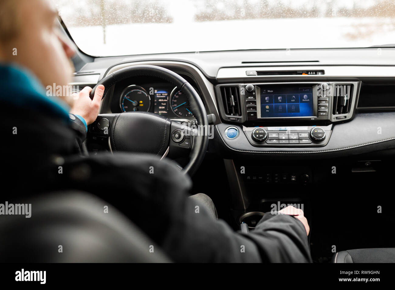 Young man driving convertible hi-res stock photography and images - Alamy