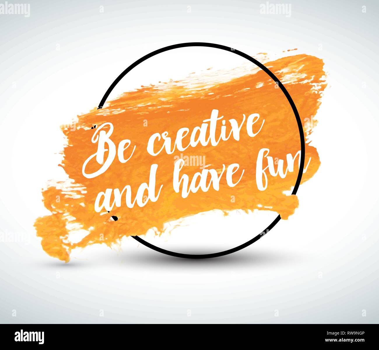 Modern inspirational creative quote on watercolor background: Be ...