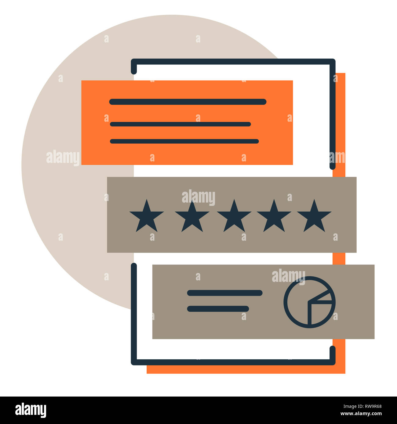 Audit review line icon Cut Out Stock Images & Pictures - Alamy