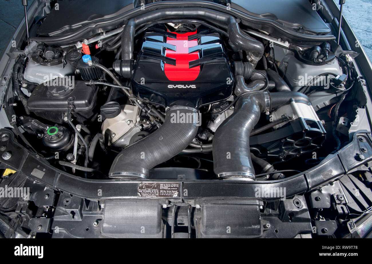 E90 shape BMW M3 German sports car, modified and supercharged Stock ...