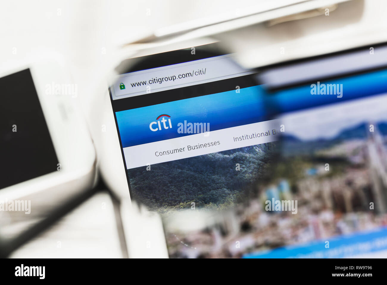 New York, USA - 6 March 2019: Citigroup Inc. Citi official website ...