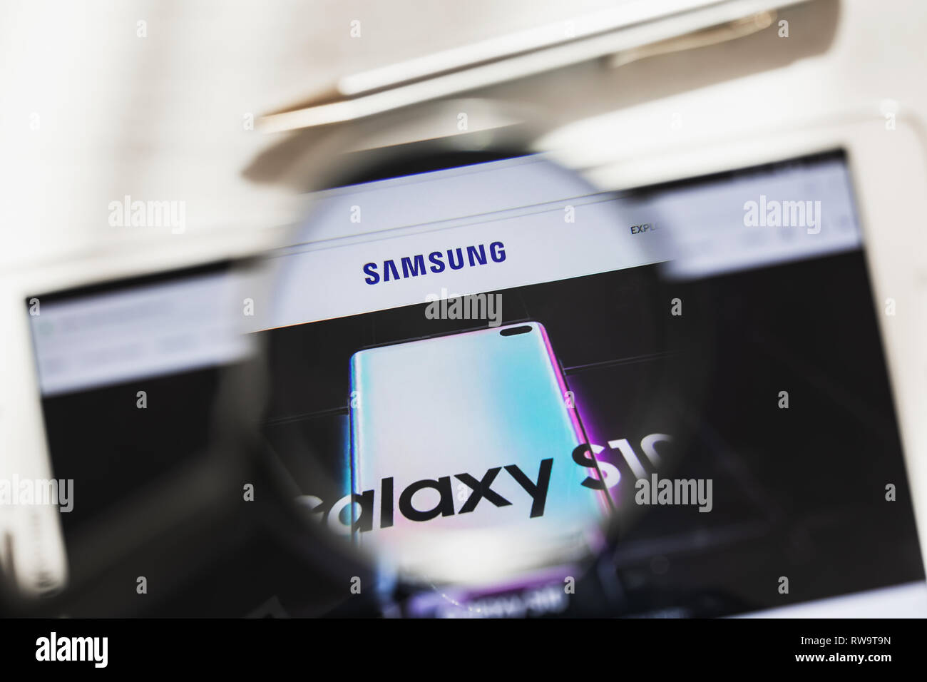 Las Vegas, USA - 6 March 2019: Samsung Group, Samsung Electronics ...