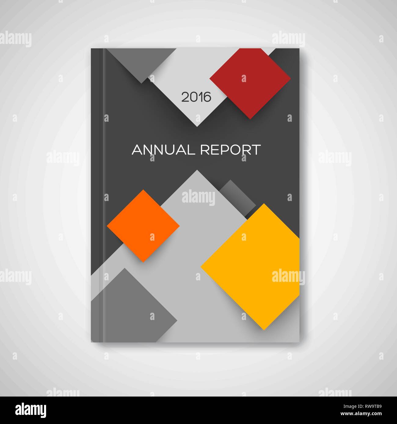 Abstract square cover templare - material design style - fresh colorful ...