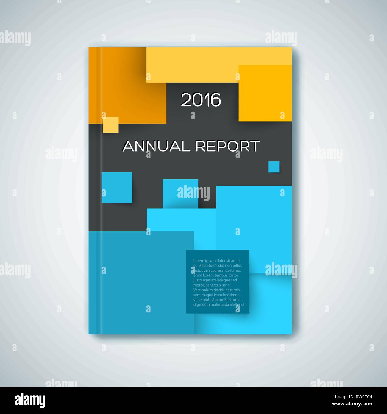 Abstract square cover templare - material design style - fresh colorful ...