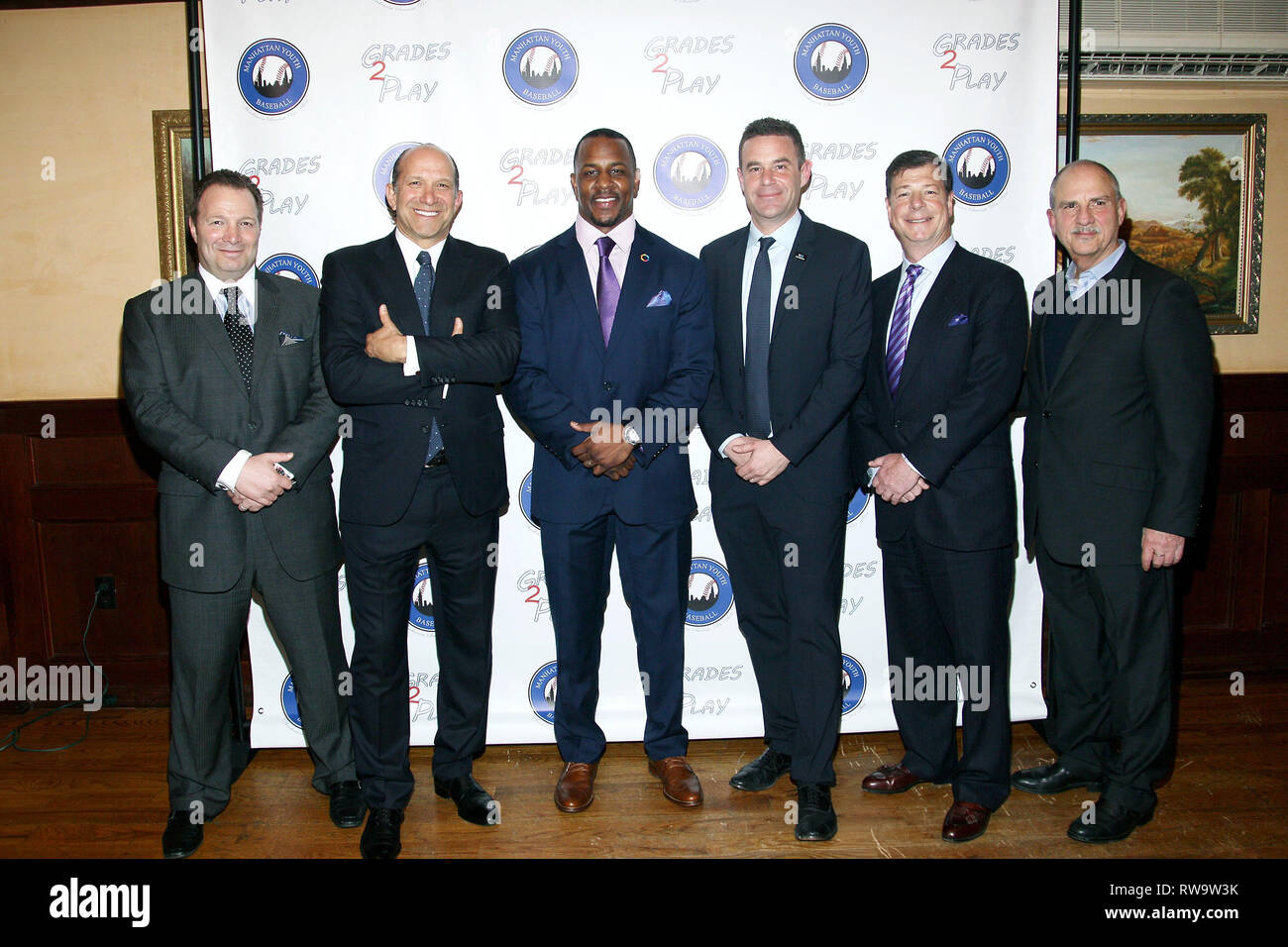 New York, USA. 07 Apr, 2016. Gary Rudow, Howard Lutnick, Erik Coleman ...