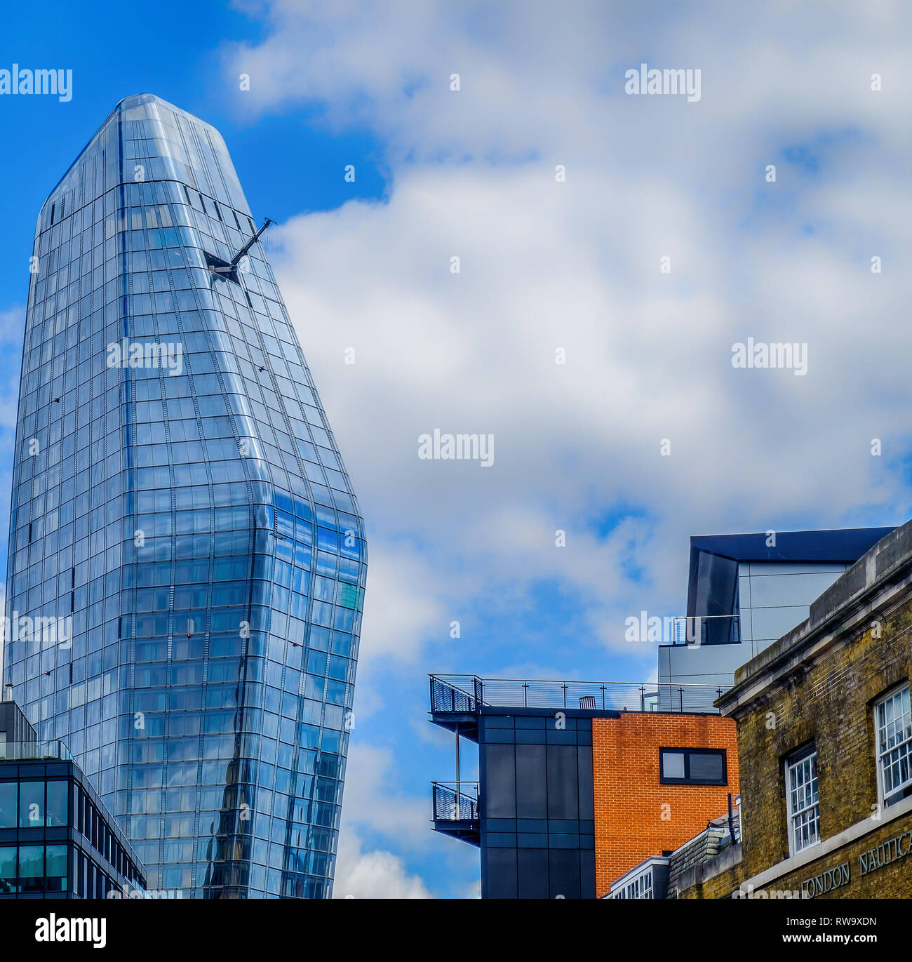 London, UK, Aug 2018, One Blackfriars Building or The Vase view from ...