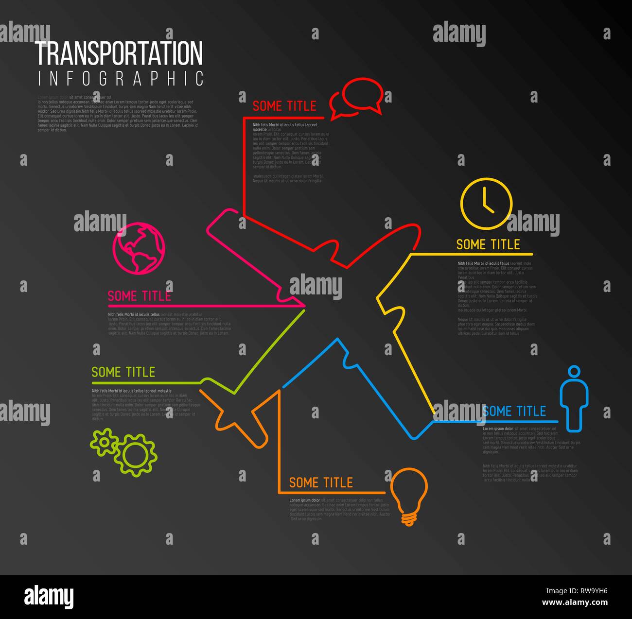 Infographic transport report template hi-res stock photography and ...