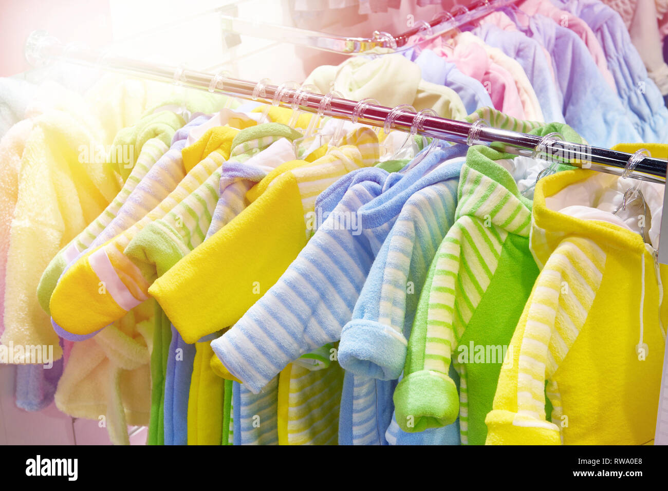 Baby clothes line hi-res stock photography and images - Alamy