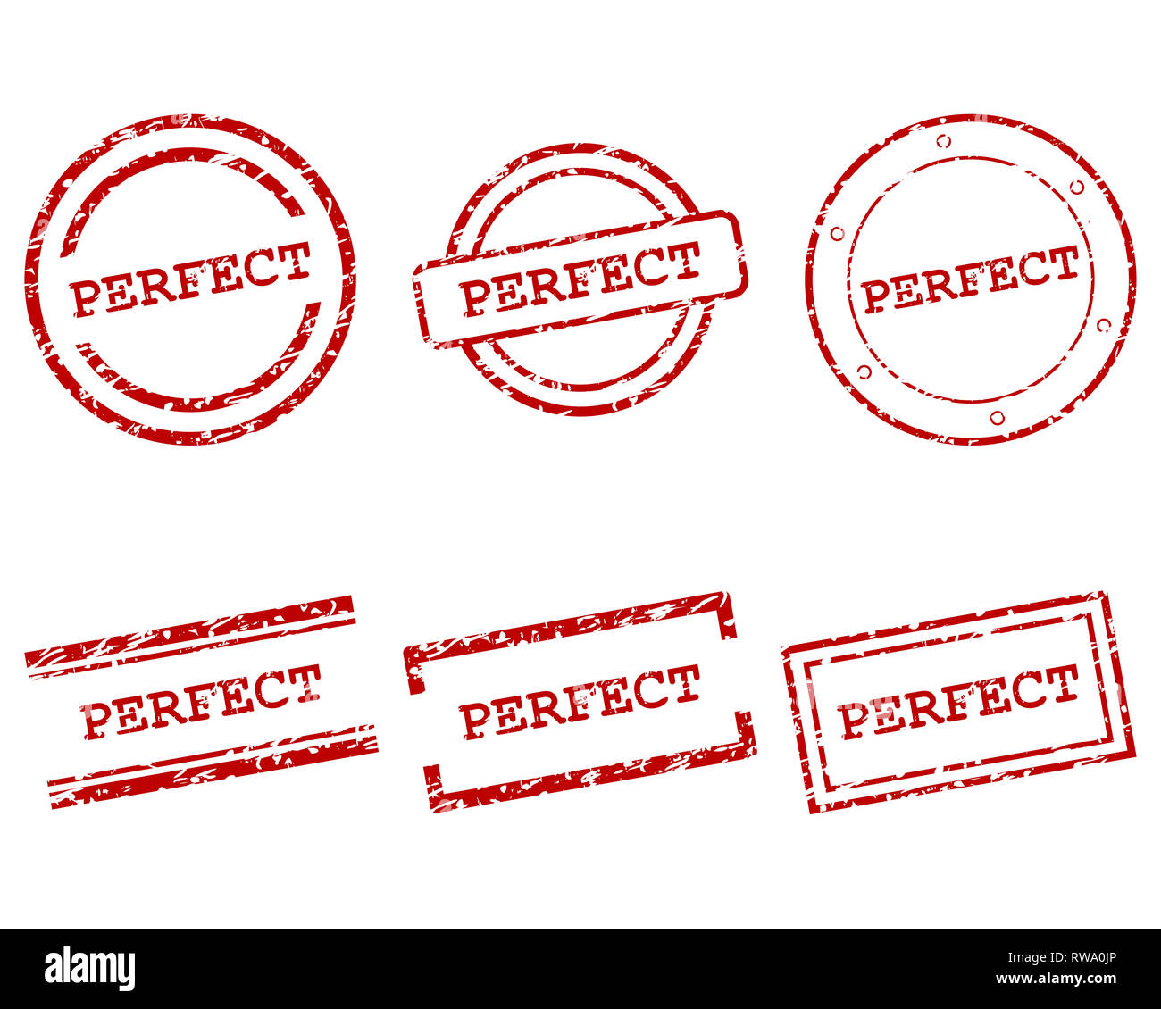 Perfect vintage stamp sign hi-res stock photography and images - Alamy