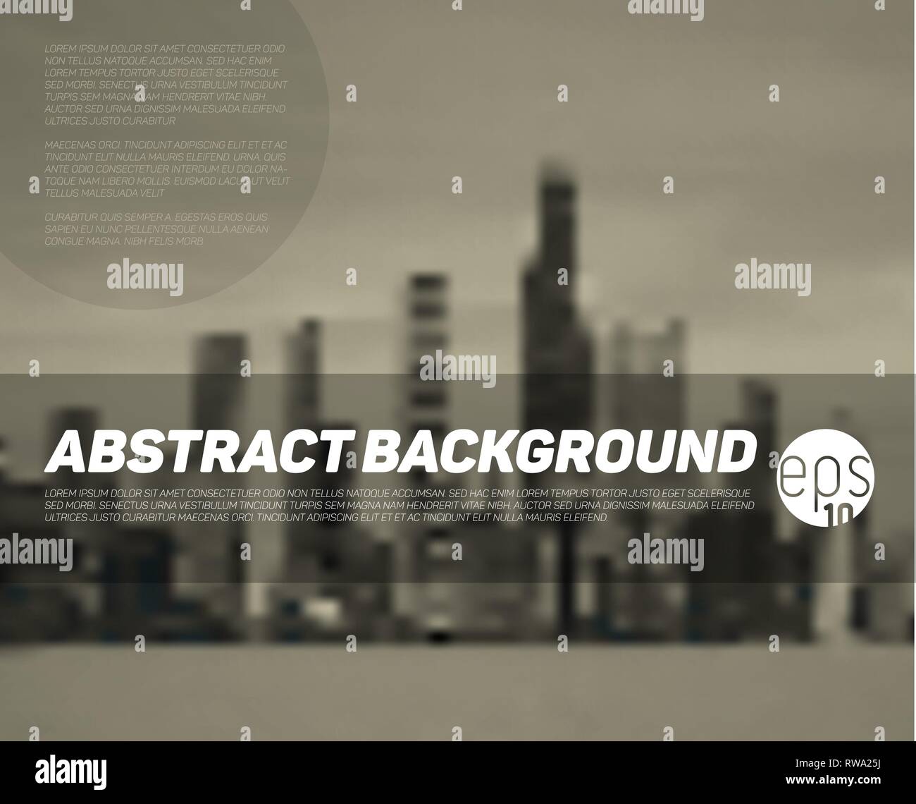 Vector abstract blurred city background with place for your text ...