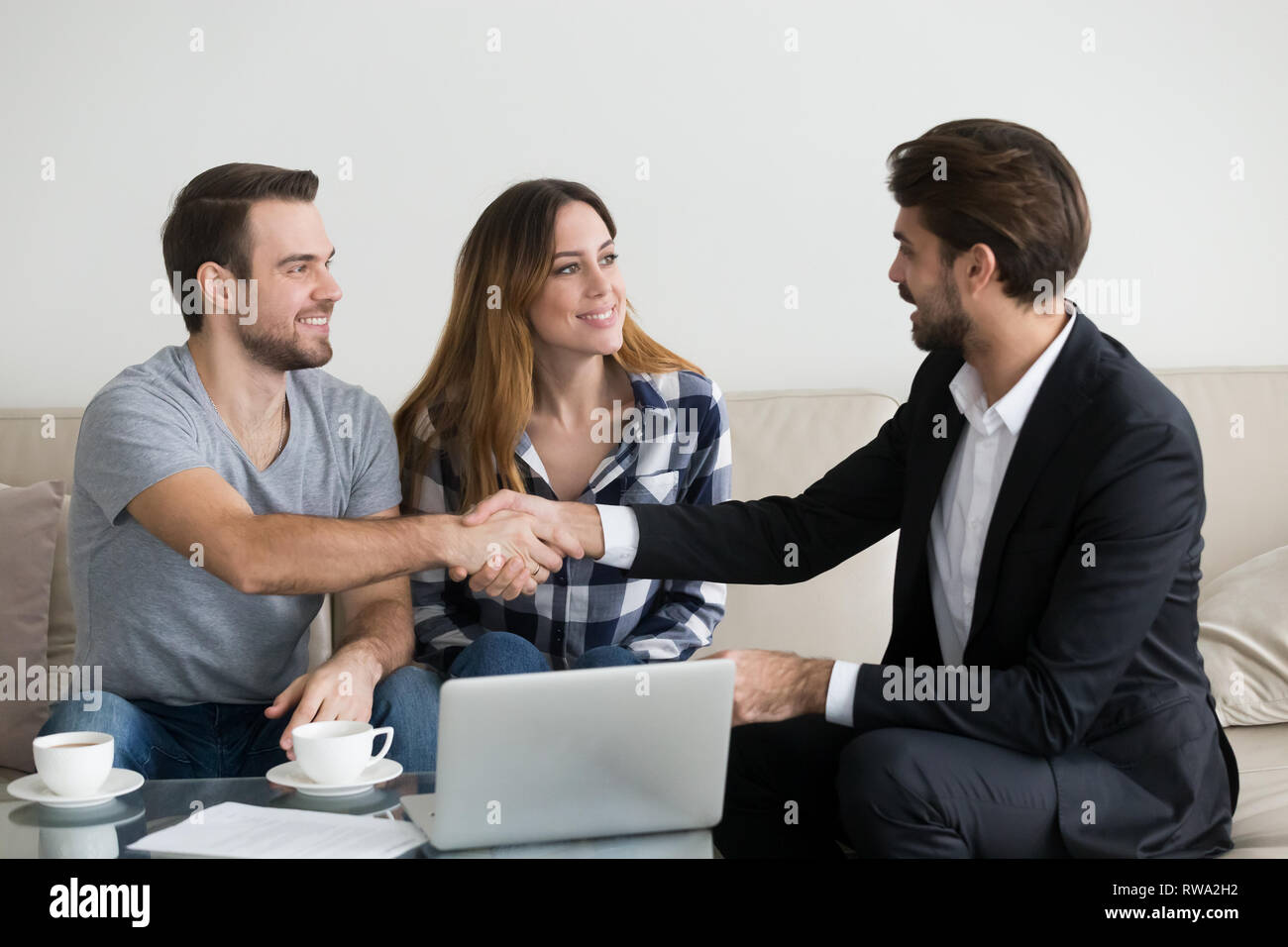 Happy tenants hi-res stock photography and images - Alamy