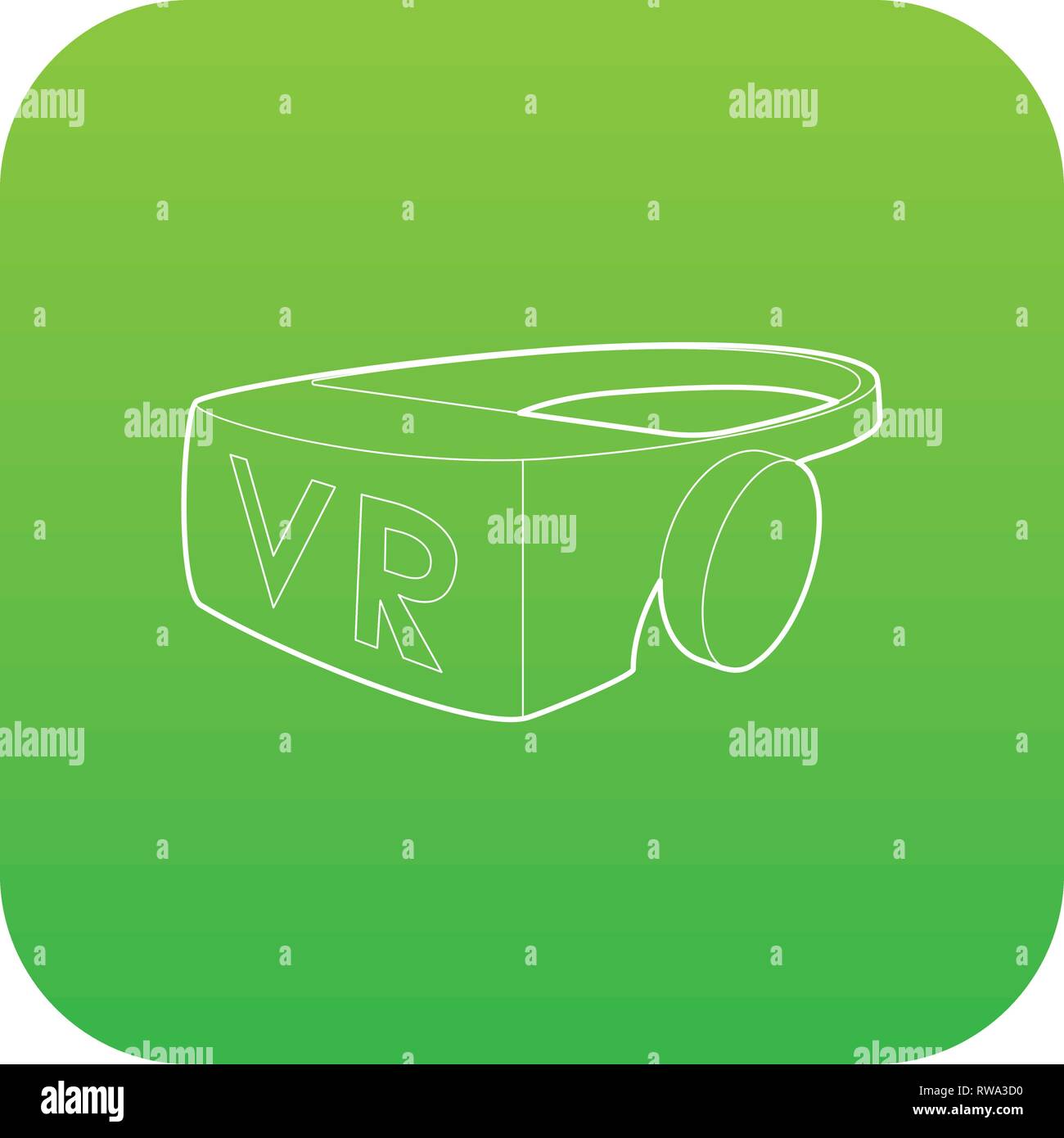 Green line virtual reality glasses hi-res stock photography and images ...