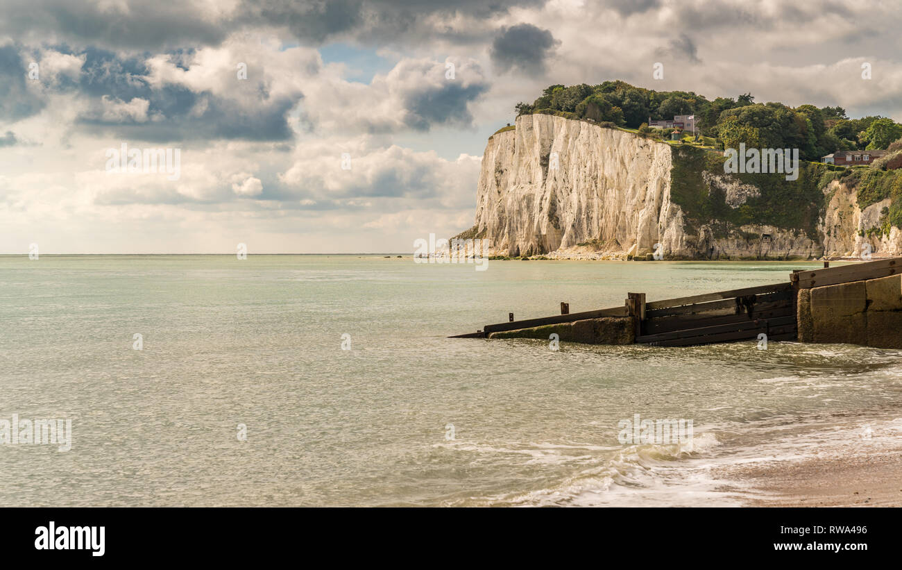 St Margaret's at Cliffe, Kent, England, UK - September 18, 2017: White ...