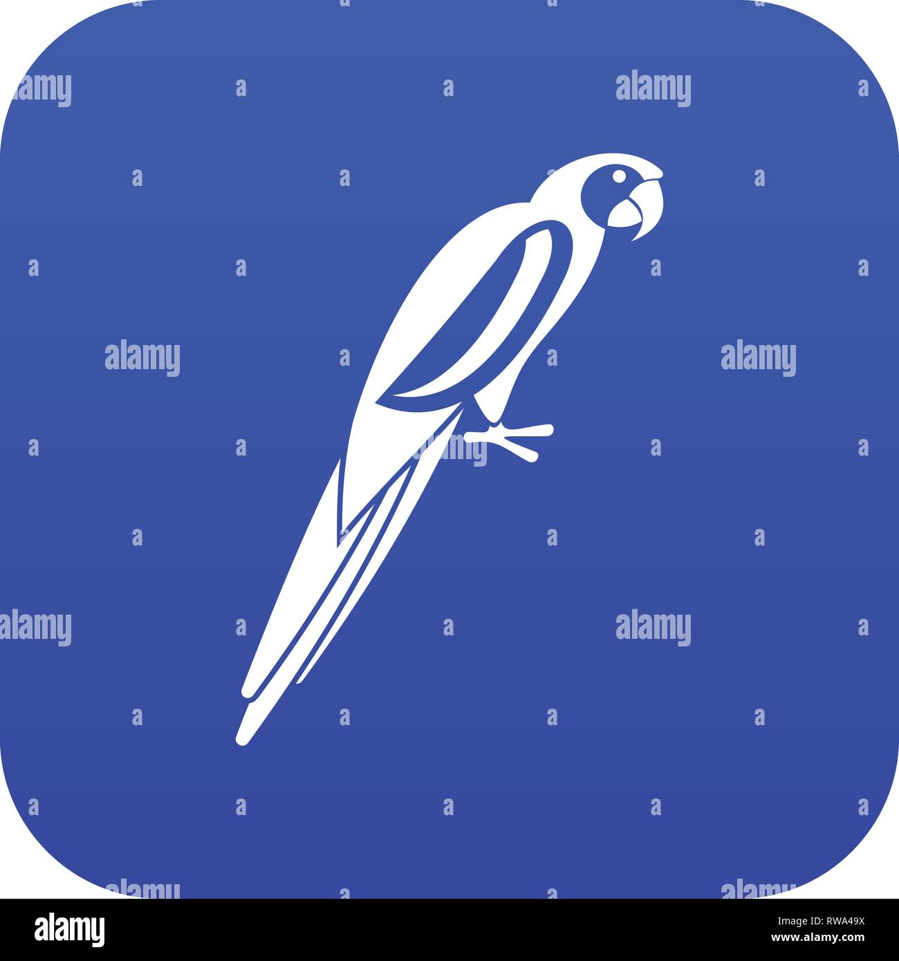 Parrot icon digital blue Stock Vector Image & Art - Alamy
