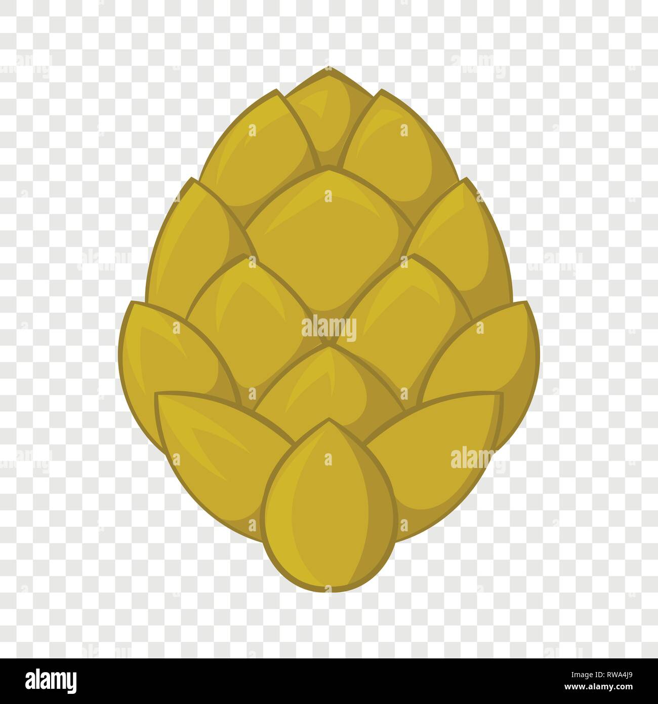 Hop cone icon in cartoon style Stock Vector Image & Art - Alamy