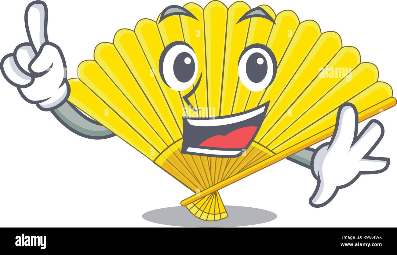 Finger folding fan isolated with the cartoon Stock Vector Image & Art ...