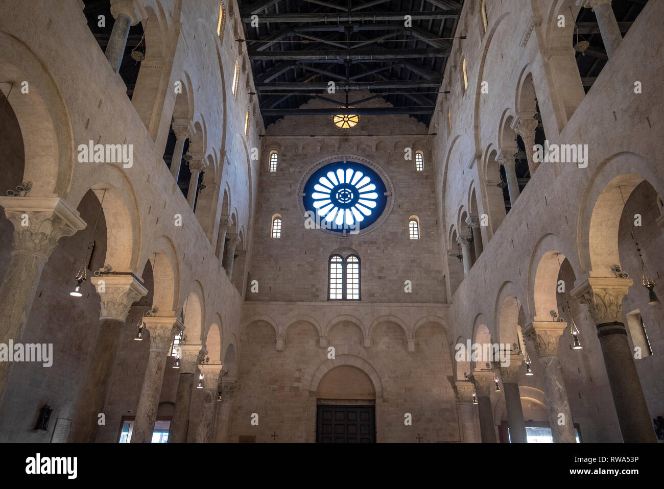 Bari, Puglia, Italy - Inside interior of Cathedral (Italian: Duomo di ...