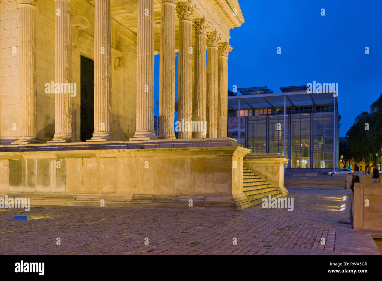 The Maison Carrée is a Roman temple in Nîmes, France Stock Photo - Alamy