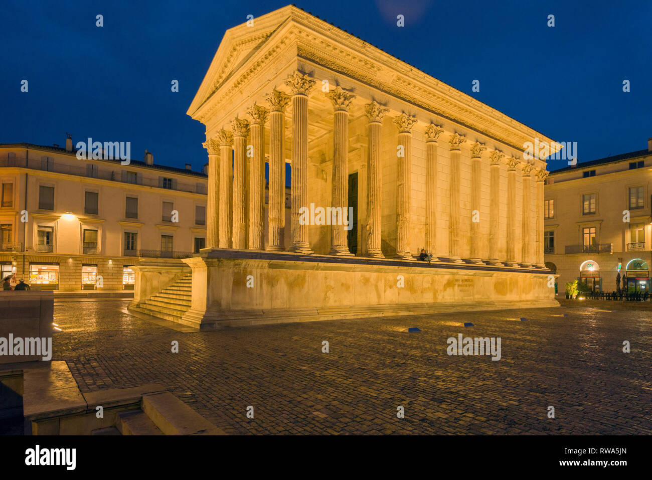 The Maison Carrée is a Roman temple in Nîmes, France Stock Photo - Alamy