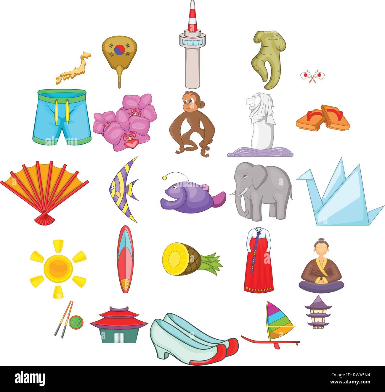 Finding yourself icons set, cartoon style Stock Vector Image & Art - Alamy